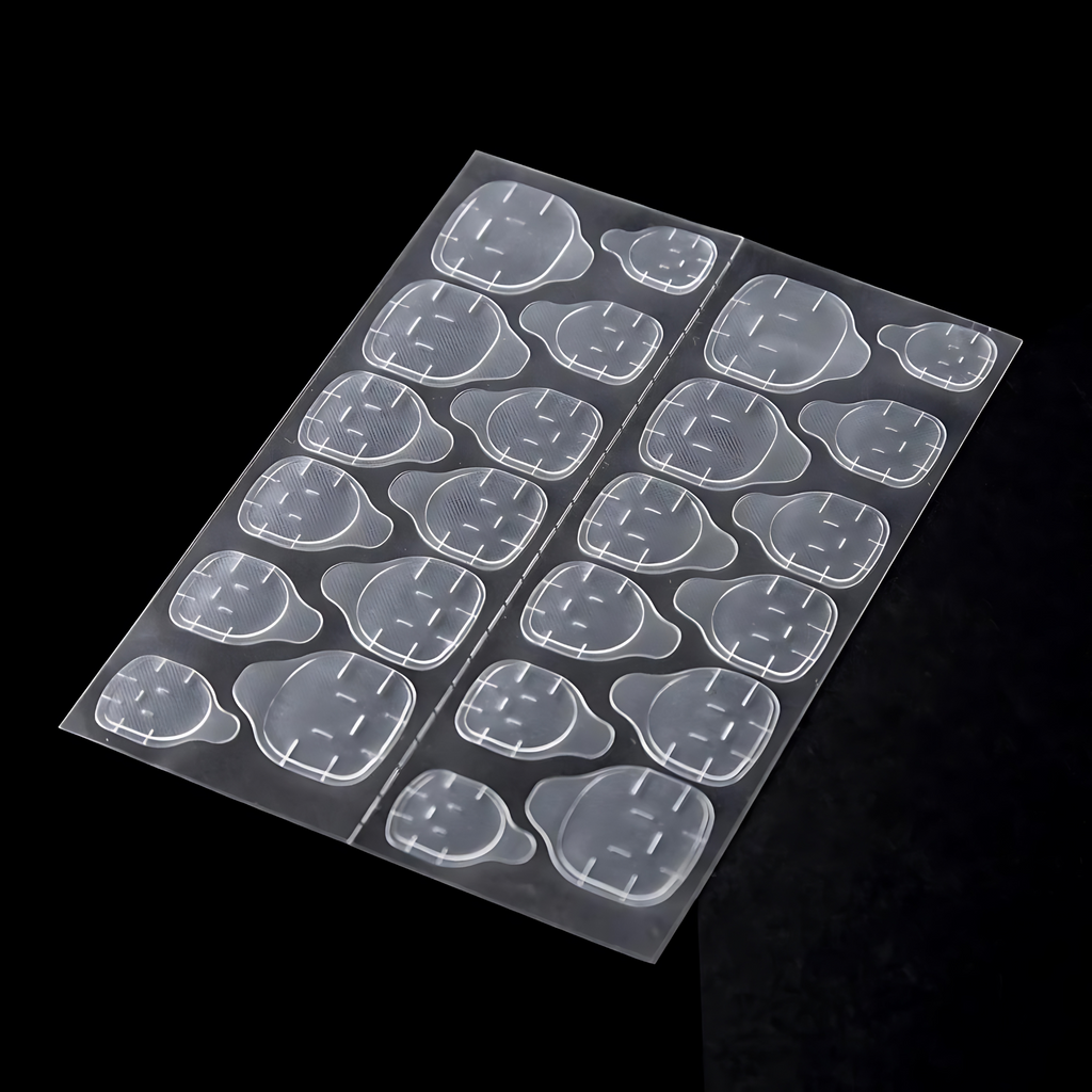Sheet of 24 Nail Glue Tabs – Unbox Nails by Sanya